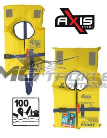 Axis PFD Foam Block Style - Level 100 | MoTackle & Outdoors