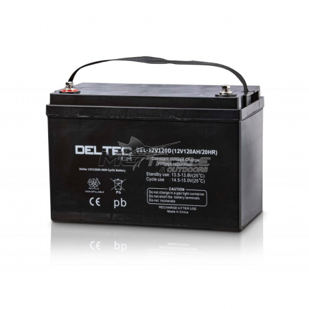 Deltec 12V 120AH AGM Battery | MoTackle & Outdoors