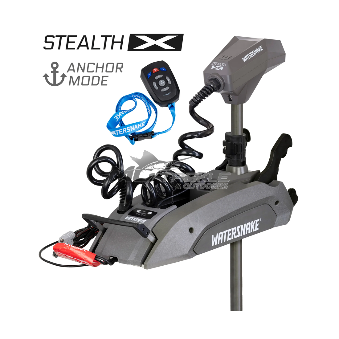 Watersnake Stealth X Anchor Remote Bow Mount Electric Motor | MoTackle ...